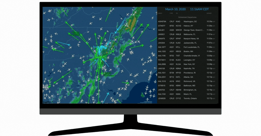 FlightAware TV + Automated Flight Log Reports